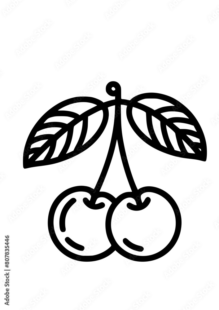 Cherry SVG, Cherry PNG, Cherry Silhouette, Fruit SVG, Garden fruit ...