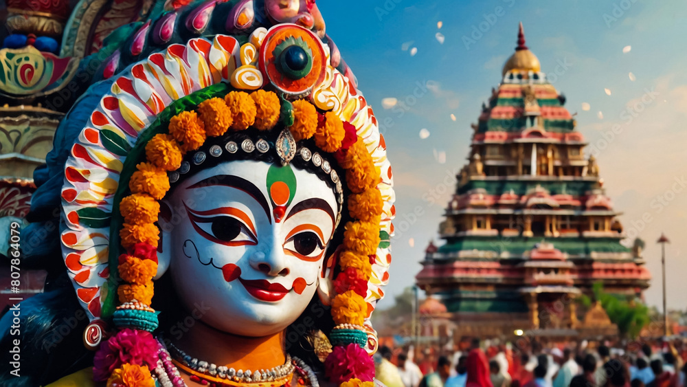 Dwarapudi, India - Circa January, 2018. Architecture of Ayyappa Swamy ...