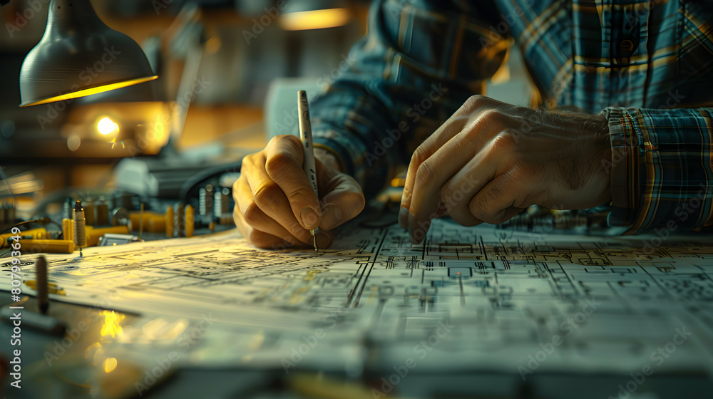 Professional Electrical Engineer Creating Wiring Diagram for Efficient ...