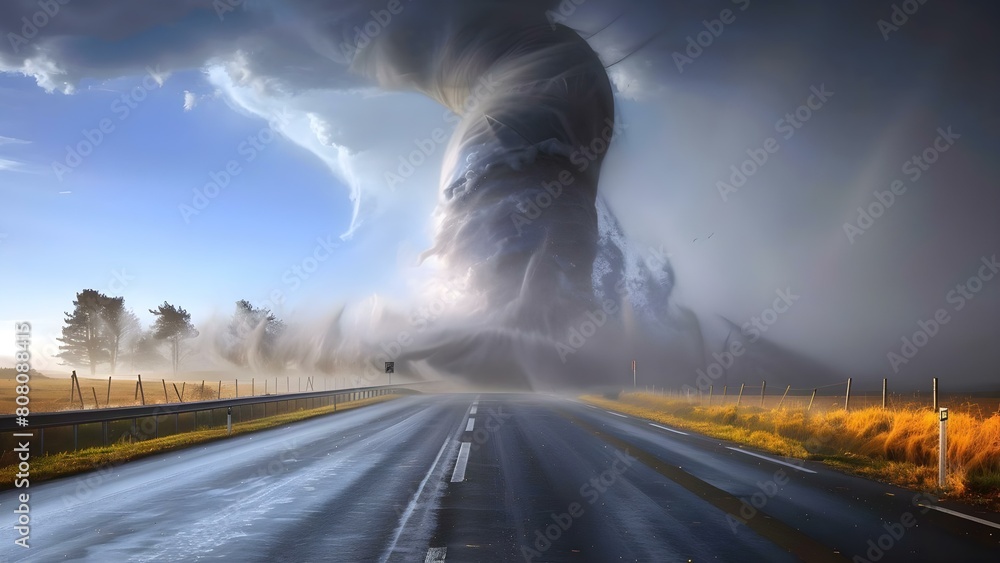 Sign of extreme weather and climate change: Enormous tornado on the ...