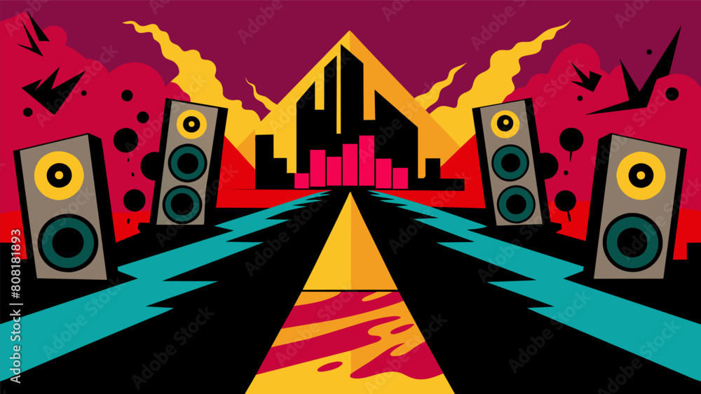 Taking a turn you arrive at the forth corner which is painted in bold ...