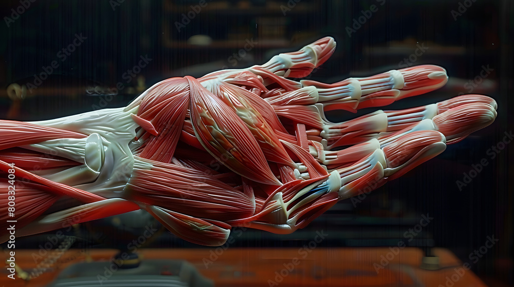 Stock-Illustration „An immersive 360-degree panorama of the muscles of ...
