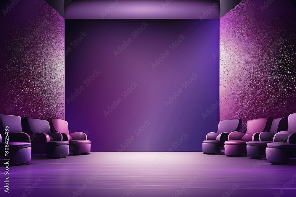 Abstract purple gradient spotlight room texture background. Studio ...