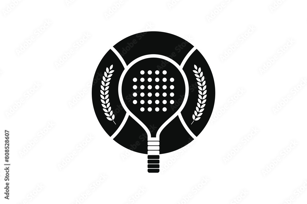 Padel logo padel ball club icon logo design vector Stock Vector | Adobe ...