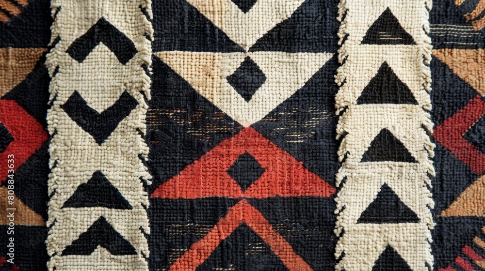 indigenous tribal designs, incorporating bold geometric shapes and ...