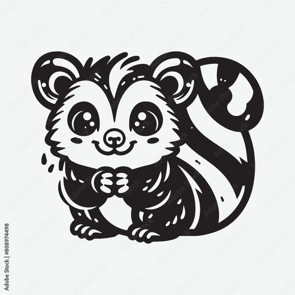 Cute possum vector. Cute Possum head Vector Logo Icon Sports Mascot ...