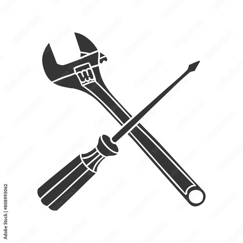 Repair Icon Icon Silhouette Illustration. Construction Vector Graphic ...