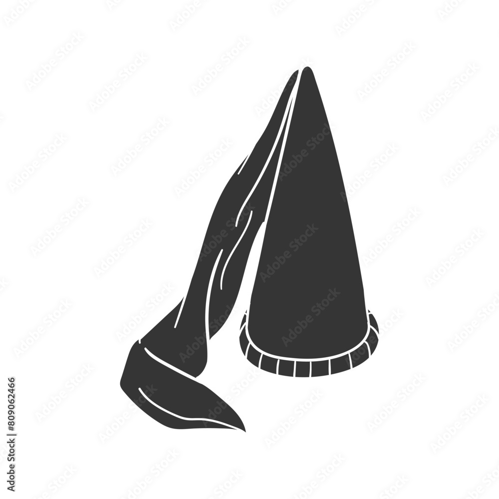 Princess Hat Icon Silhouette Illustration. Fantasy Vector Graphic ...