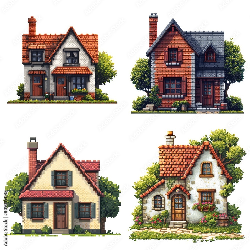 House Home Exterior Building Architecture Design City Town Village ...