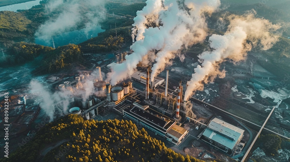 Harnessing the Earth's Core: A Geothermal Power Plant Utilizes Steam ...