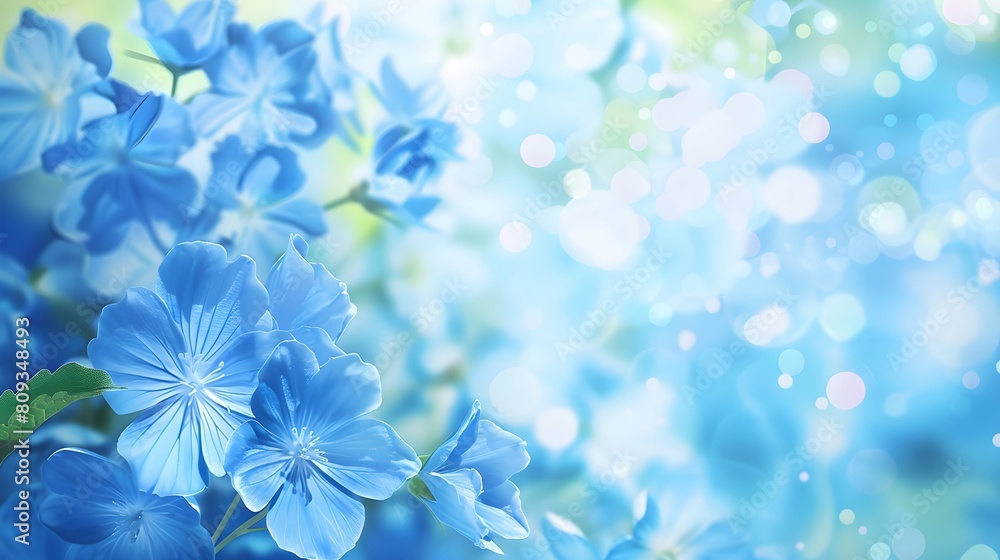 spring blue flower background close illustration bloom floral, petal ...
