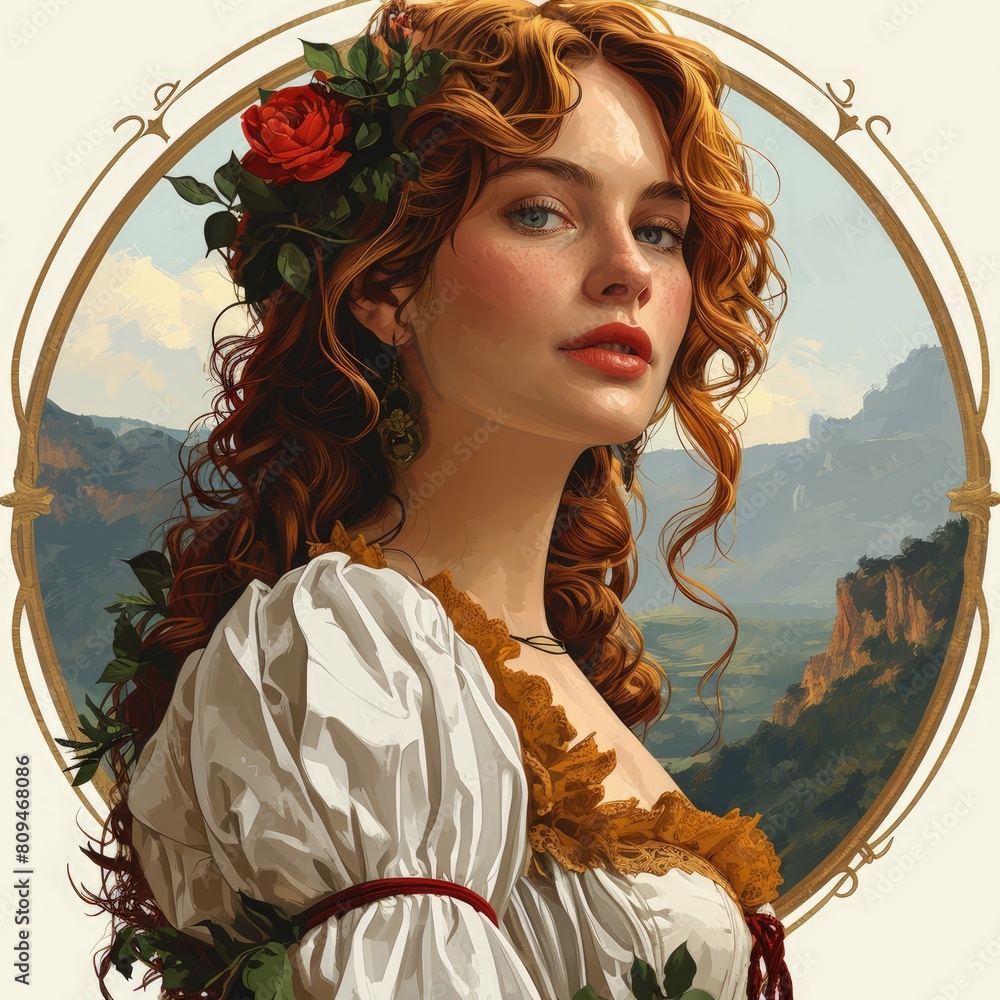 artshop logo in Renaissance concept, vector, no realistic, white ...