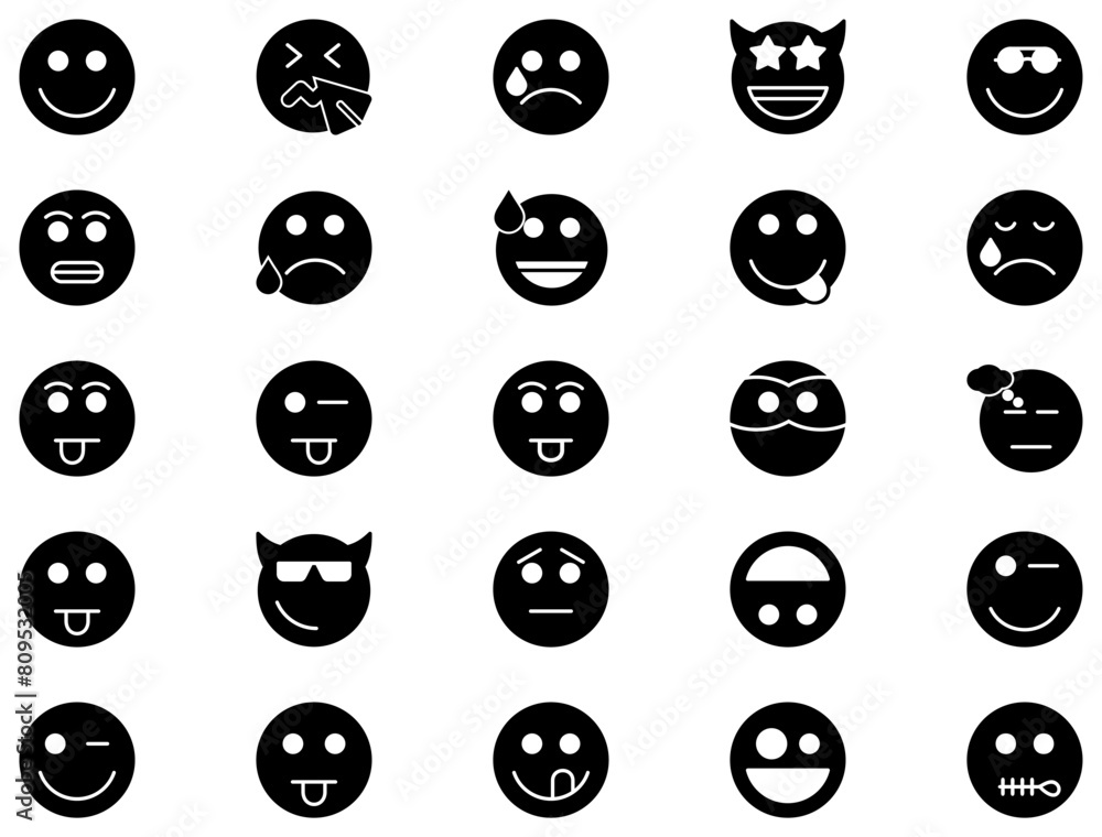 Cat Smiley Glyph Icon Smiley Face Emoji pictogram symbol visual ...