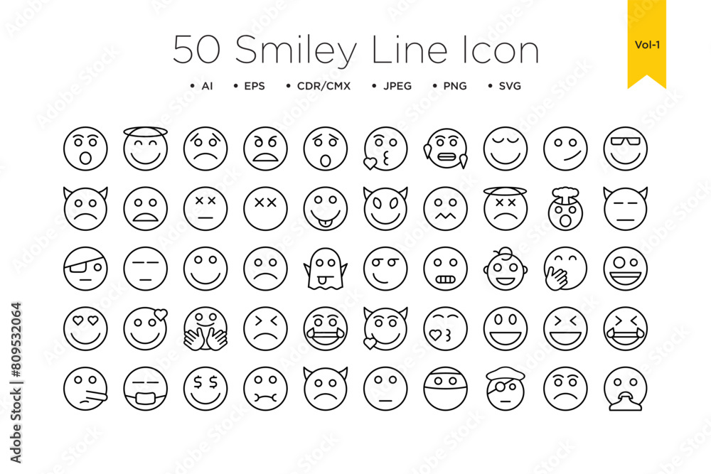 Smiley Face Emoji Smiley Line Icon pictogram symbol visual illustration ...