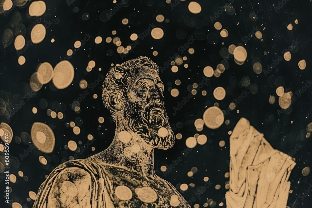 Ilustración de Stock Abstract classic stoic ancient greek, roman ...