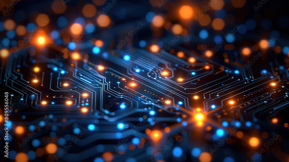 Futuristic high-definition digital fusion, clever integration of ...