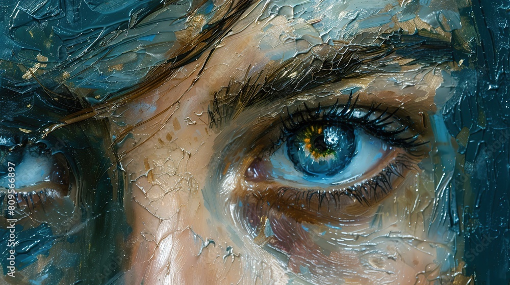 Futuristic high-definition digital fusion, clever integration of ...