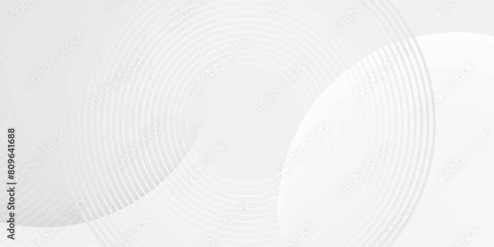 White geometric abstract background overlap layer on bright space with ...