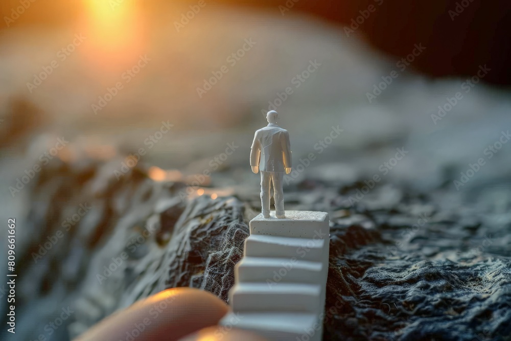 Step-by-Step Growth Graph with Stairs Arrows - Visual Strategy for ...