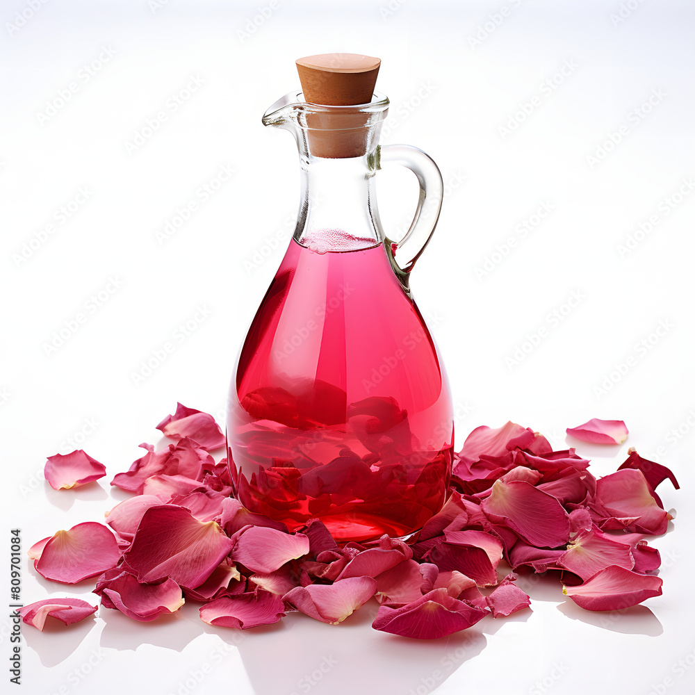Rose petal syrup - Syrup made from rose petals, used to sweeten ...
