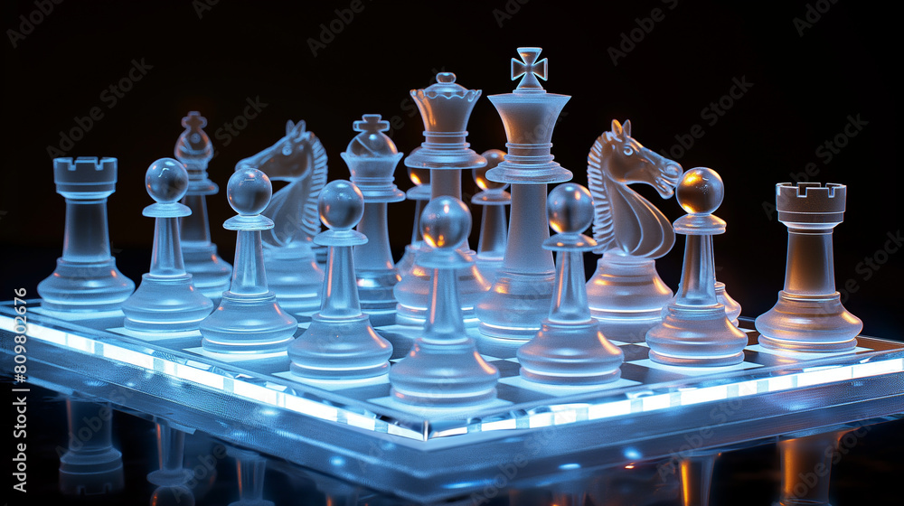 Chess. Modern chess set, space-themed chess set. Designed with luxury ...