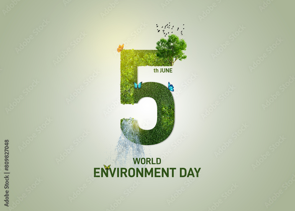 World Environment Day. 5th June. World environment day 2024 creative banner, poster, social ...