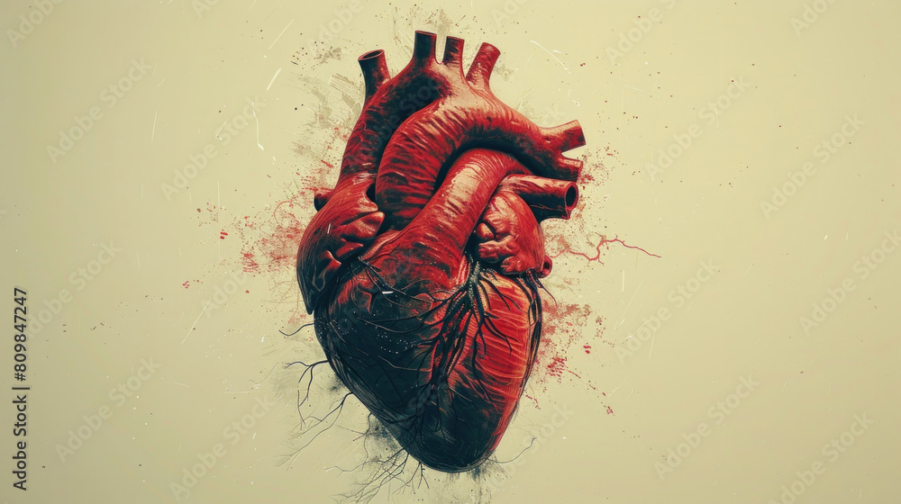 Ilustración de Stock Anatomy with a creative wallpaper concept ...