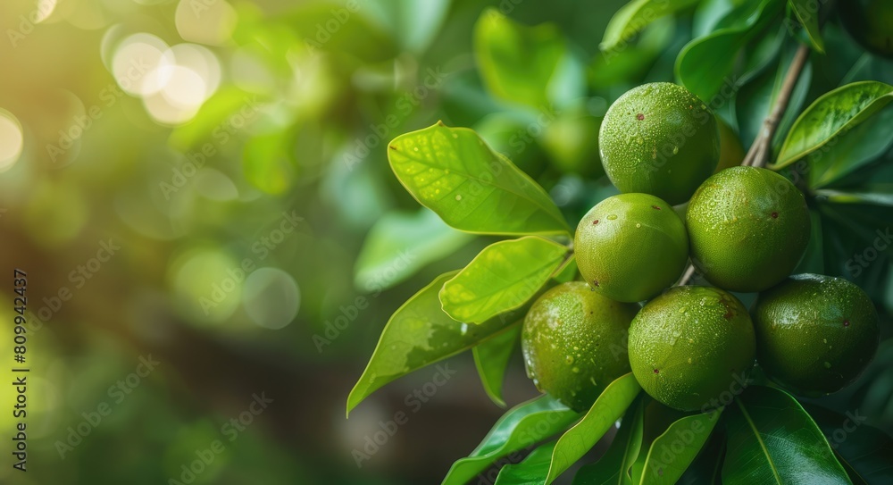 Raw Tamanu Fruit on Natural Background. Medicinal Benefits of ...