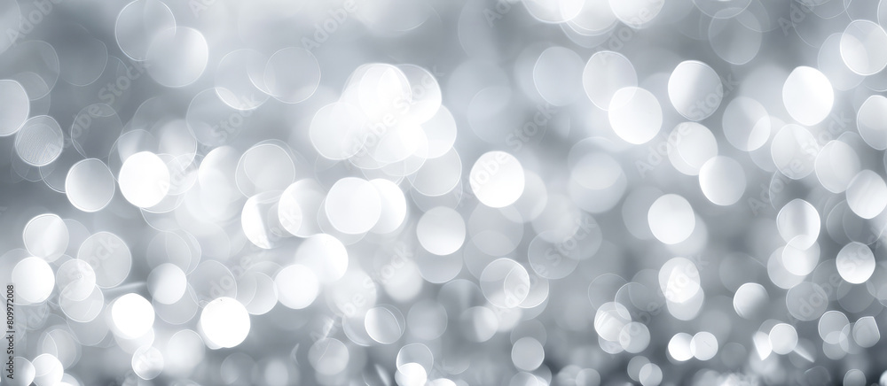 Abstract Silver Bokeh Background for Festive Designs Stock Photo ...