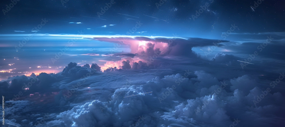 A rare view of red sprites and blue jets in the ionosphere during a ...