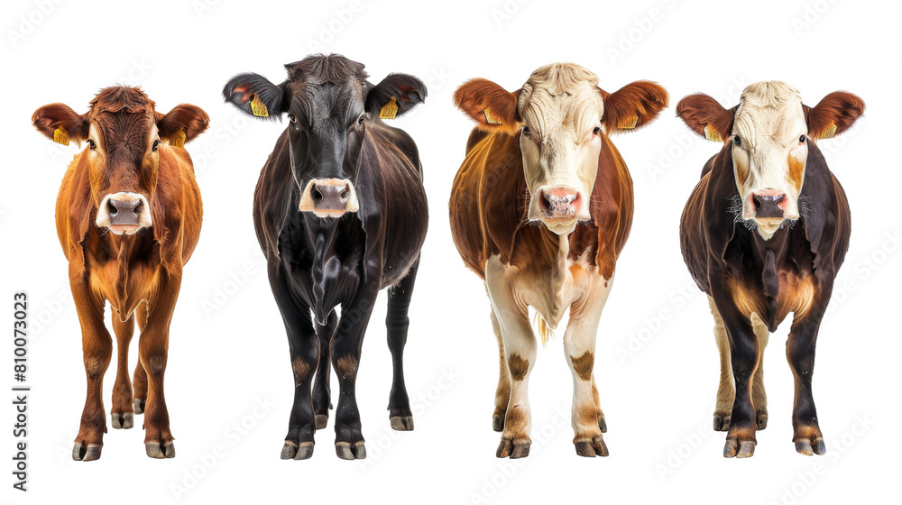 Beef cattle in isolated on white background, png transparent Stock ...