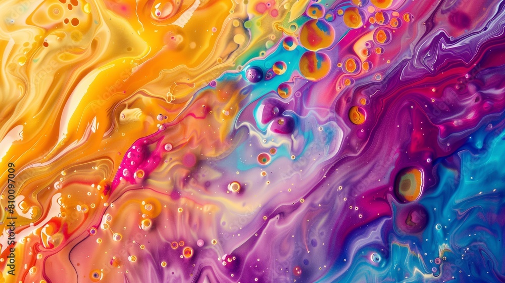 Liquid streams of color cascade down a canvas of infinite possibility ...