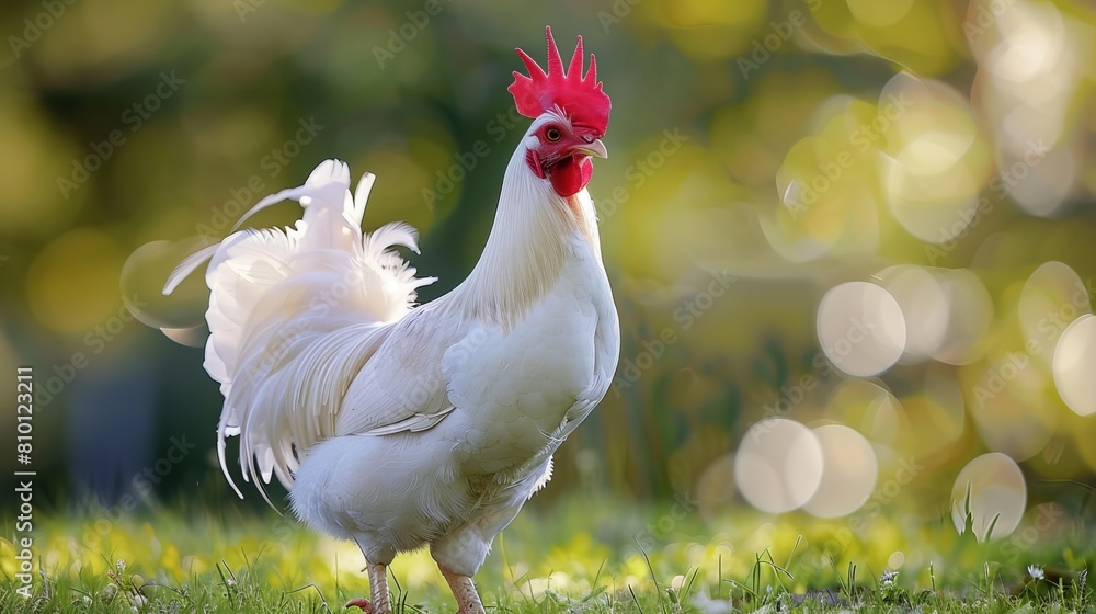 Stock-Foto „This chicken breed is known as the transylvanian naked neck ...