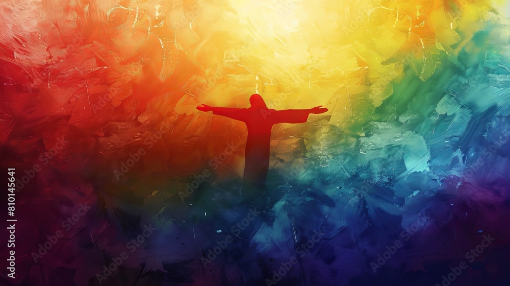 Dynamic color gradient evoking the awe and wonder of encountering the ...