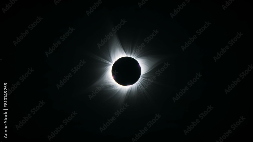 Total solar eclipse with corona visible - A striking image capturing a ...