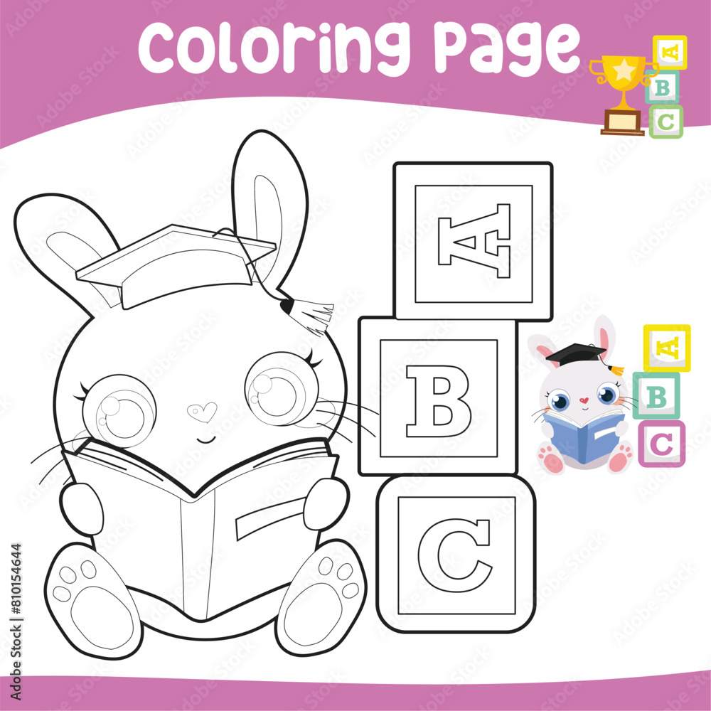 Coloring worksheet page. Educational printable coloring worksheet ...