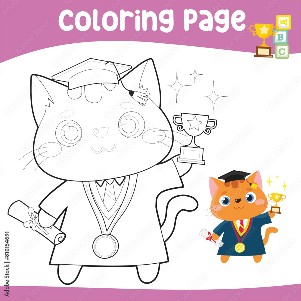 Coloring worksheet page. Educational printable coloring worksheet ...