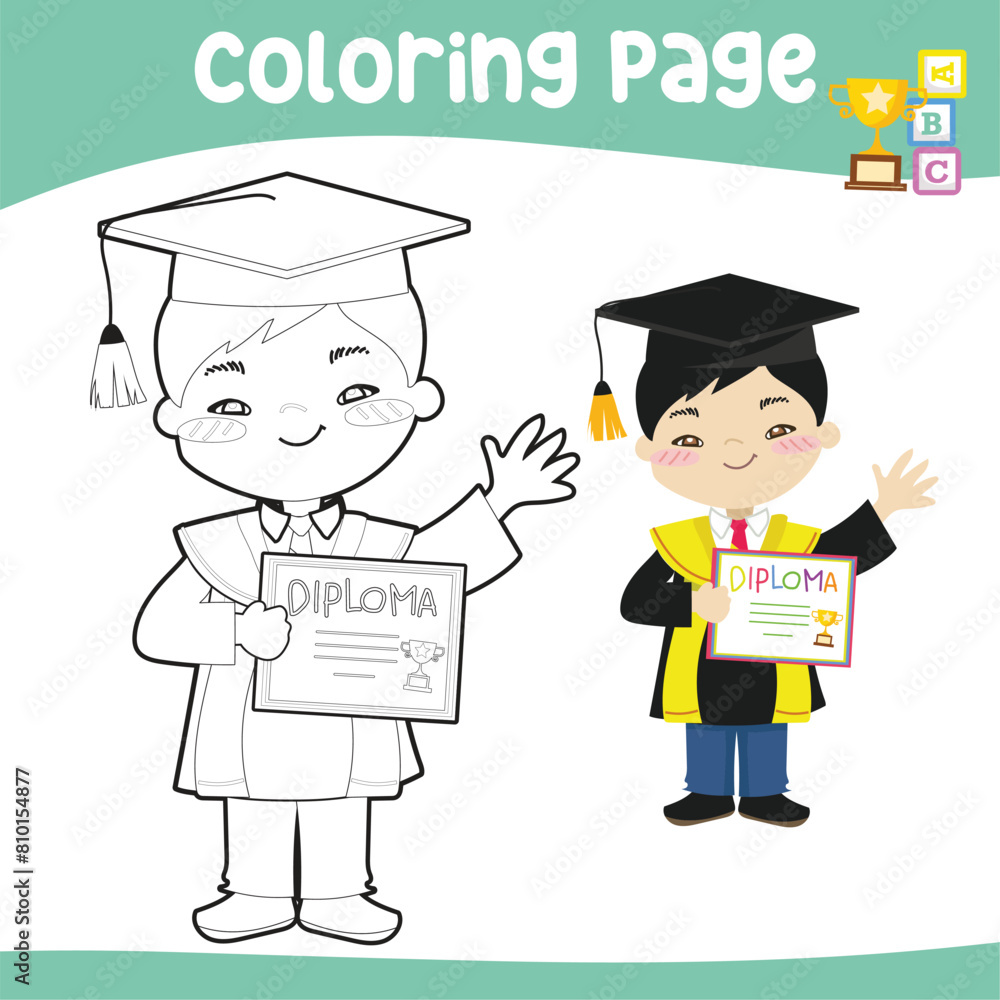 Coloring worksheet page. Educational printable coloring worksheet ...