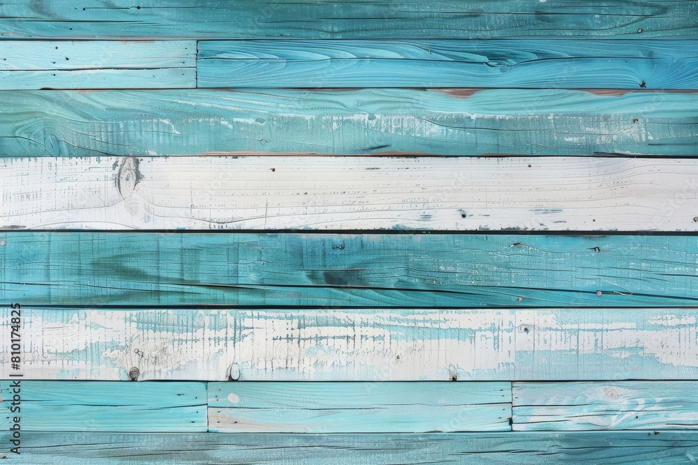 Image showcasing a rustic wooden texture with alternating turquoise and ...