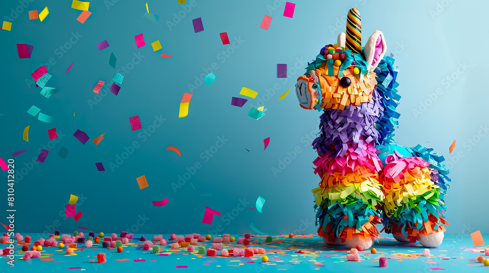 colorful pinata filled with candies and treats, for Cinco de Mayo ...