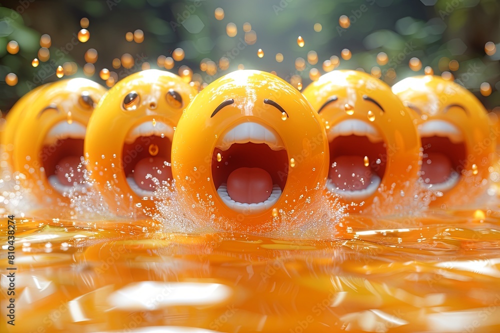 Emotive Expressions: Dynamic Icons Portraying Human Emotions Stock ...