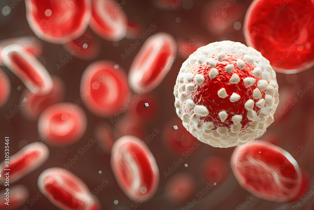 Red Blood Cells, White Blood Cells, germs, viruses, bacteria, and ...