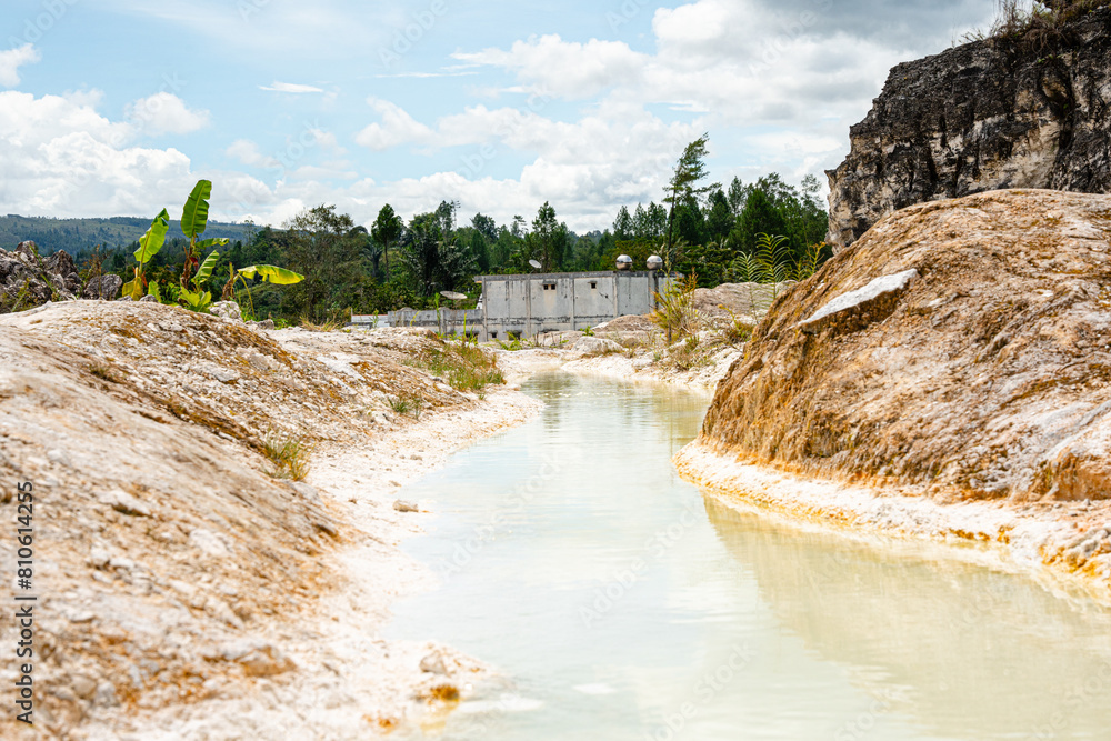 Sipoholon Hot Springs are hot springs in Tapanuli. This sulfur ...