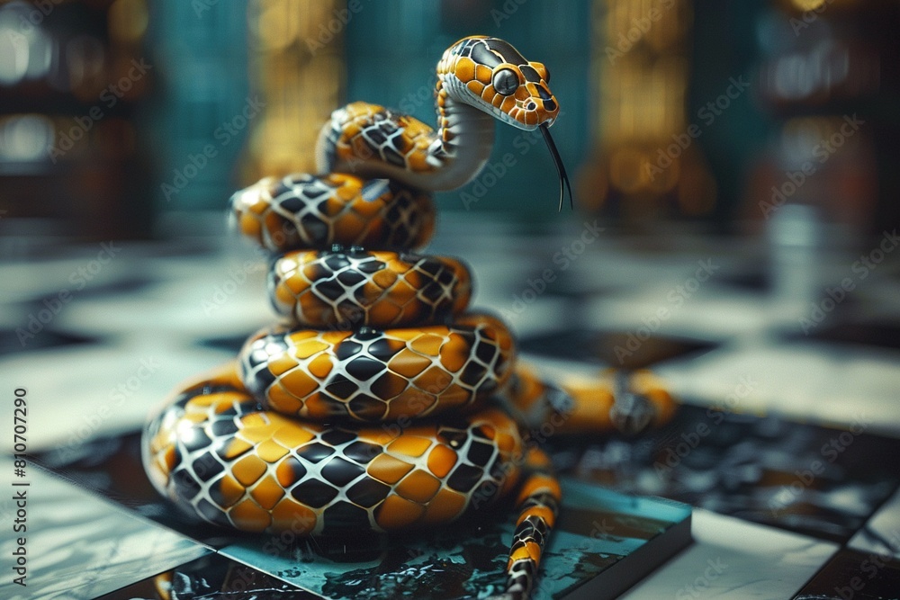 Office politics visualized as a game of snakes and ladders with hidden ...