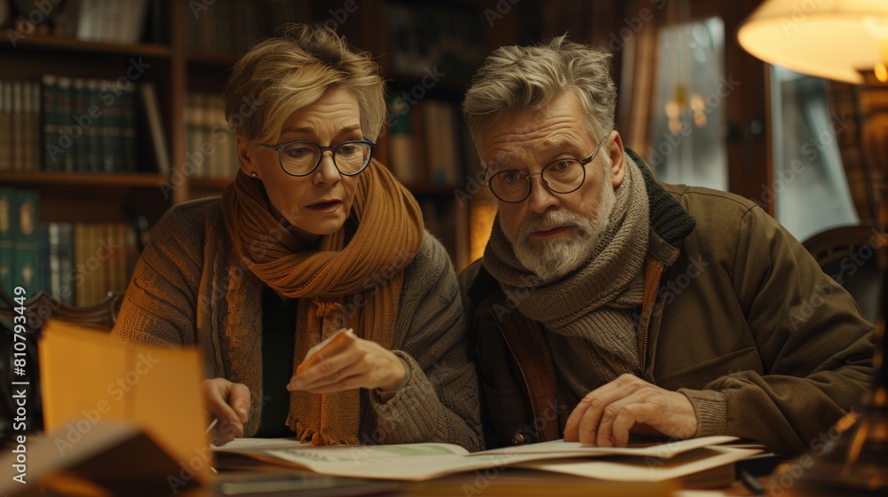 Senior people activity after retirement, elder couple exploring ...