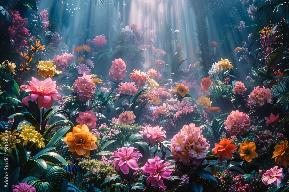 Jungle Carnival Delight: Animated Film Scene with Dramatic Medium Shot ...