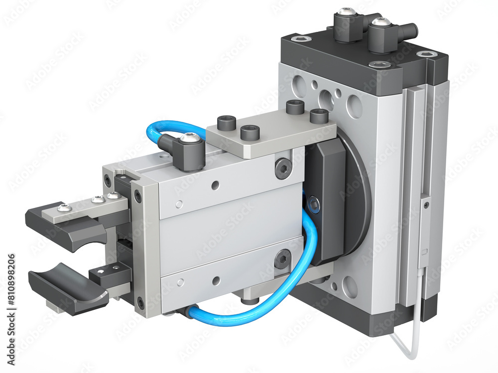 Electric or pneumatic rotary actuator and automatic parallel gripper on ...