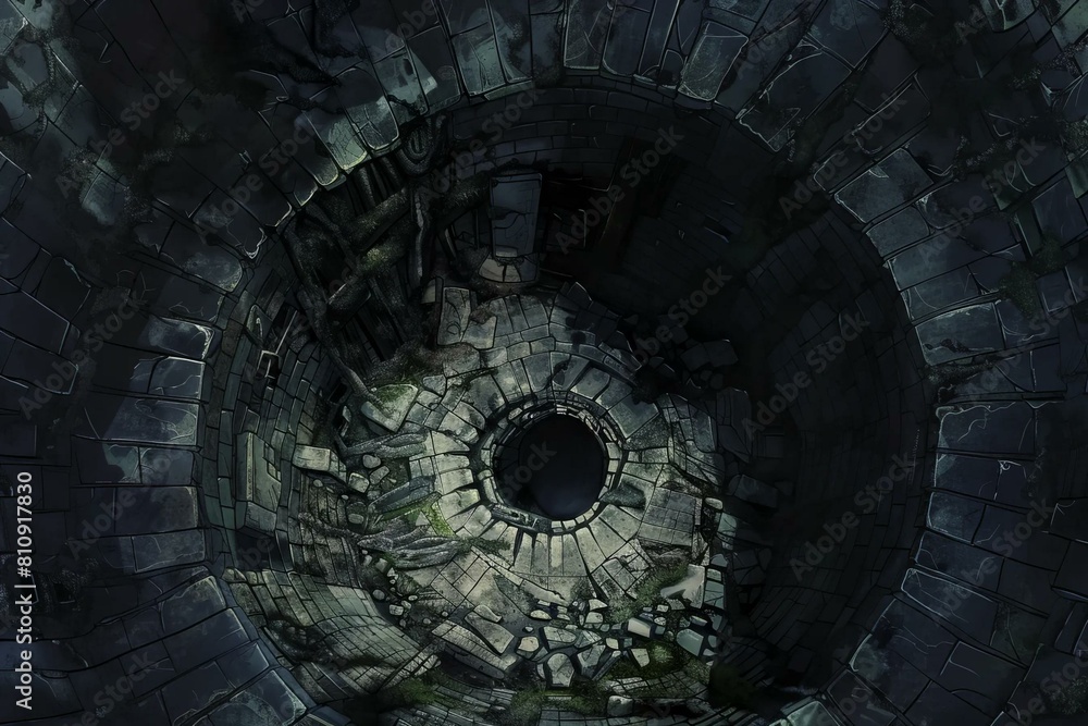 DnD Battlemap subterranean, tunnel, dark, mysterious, underground ...