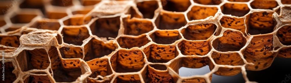 Closeup view of cork cells under a microscope, showcasing their compact ...