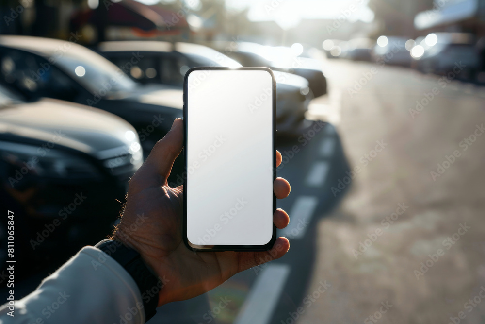 Innovative smartphone parking app concept with user-friendly interface ...